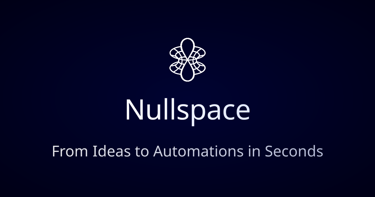 Nullspace AI | AI-Native Solutions Platform